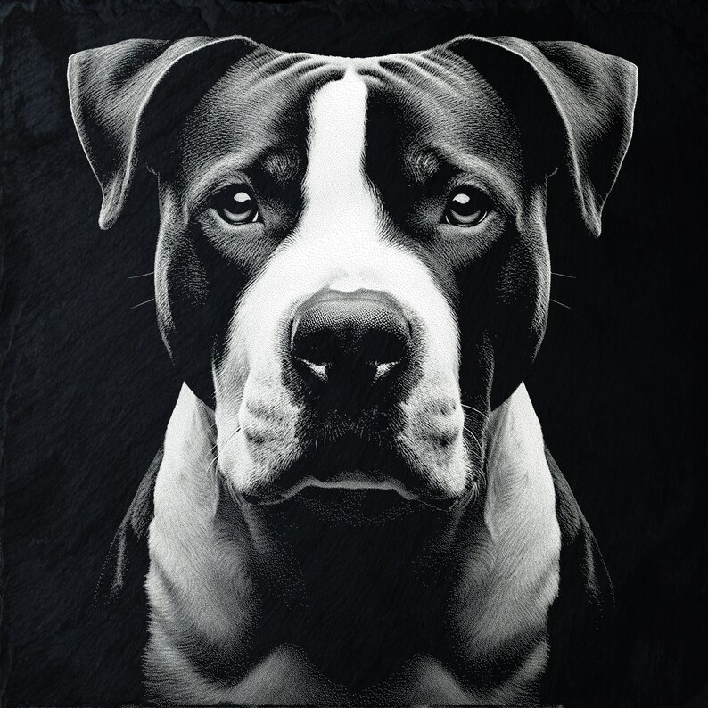 4 Pit Bull Pack Pnglaser Engraving Fileslate Coasterdog Pngdownloadable ...