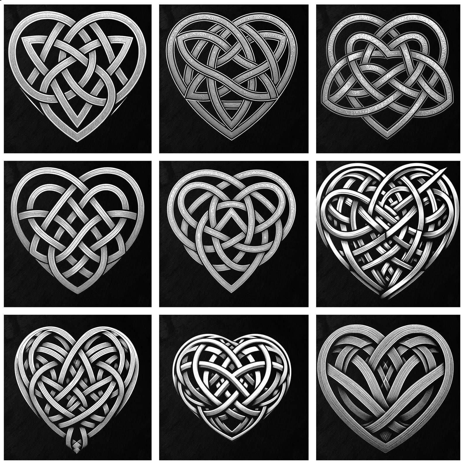 Celtic Knot Heart Laser Engraving Designs: Brigantia PNG Files (set of ...