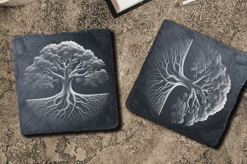 Tree of Life CNC Diy Laser Engraving PNG Files Set of 4 | Glowforge ...