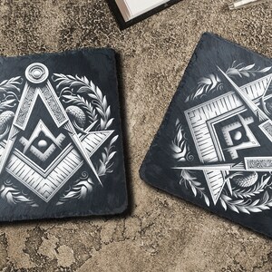 4 Masonic Signs Pack | Laser Files Bundle | Laser Burn PNG | Slate ...