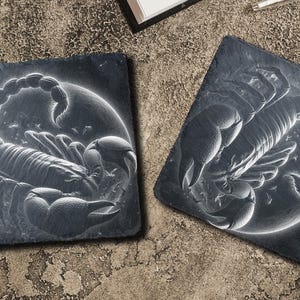 4 Scorpio PNG Files - Zodiac Art for Slate Laser Engraving - Astrology ...