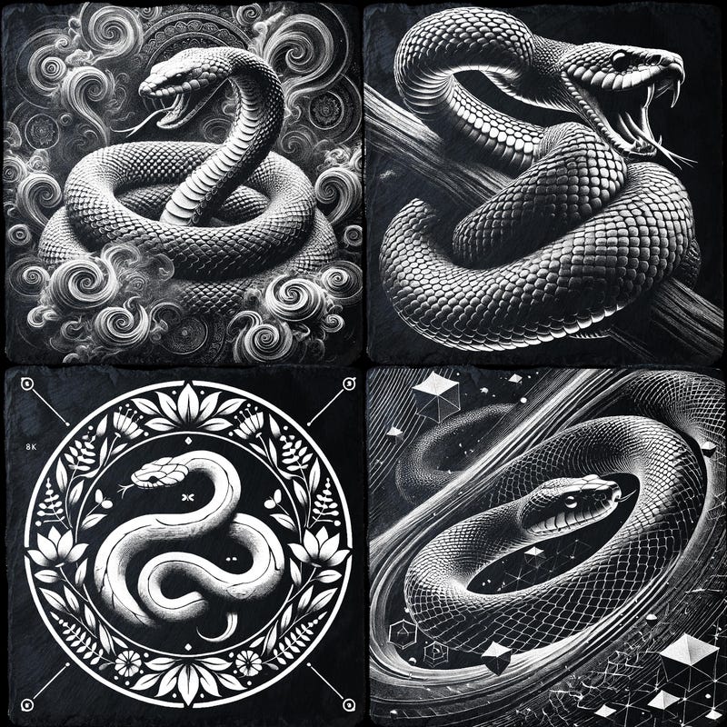 Snake Silhouette - Etsy