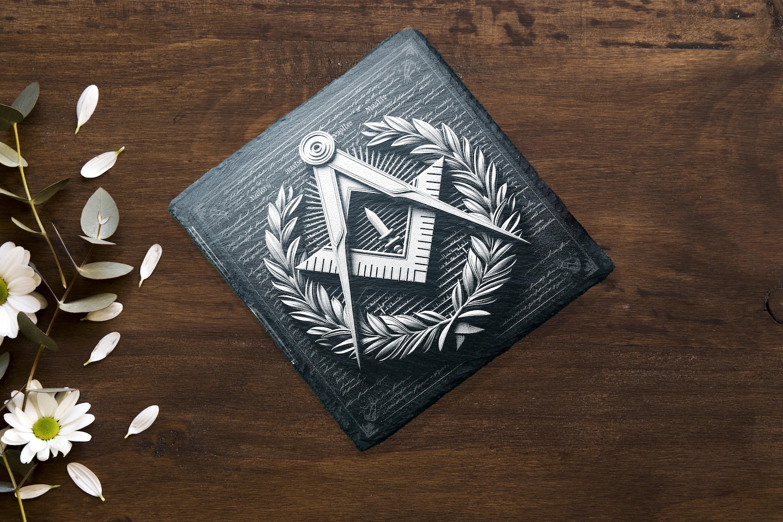 Masonic Symbol PNG Set for Laser Engraving on Natural Slate 4 Files for ...