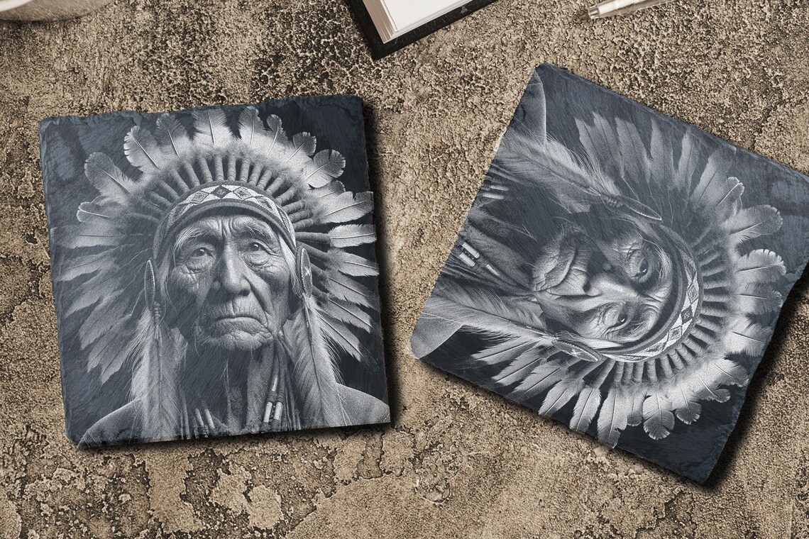 Set of 4 PNG Files for Native American Heritage Day Laser Engraving on ...