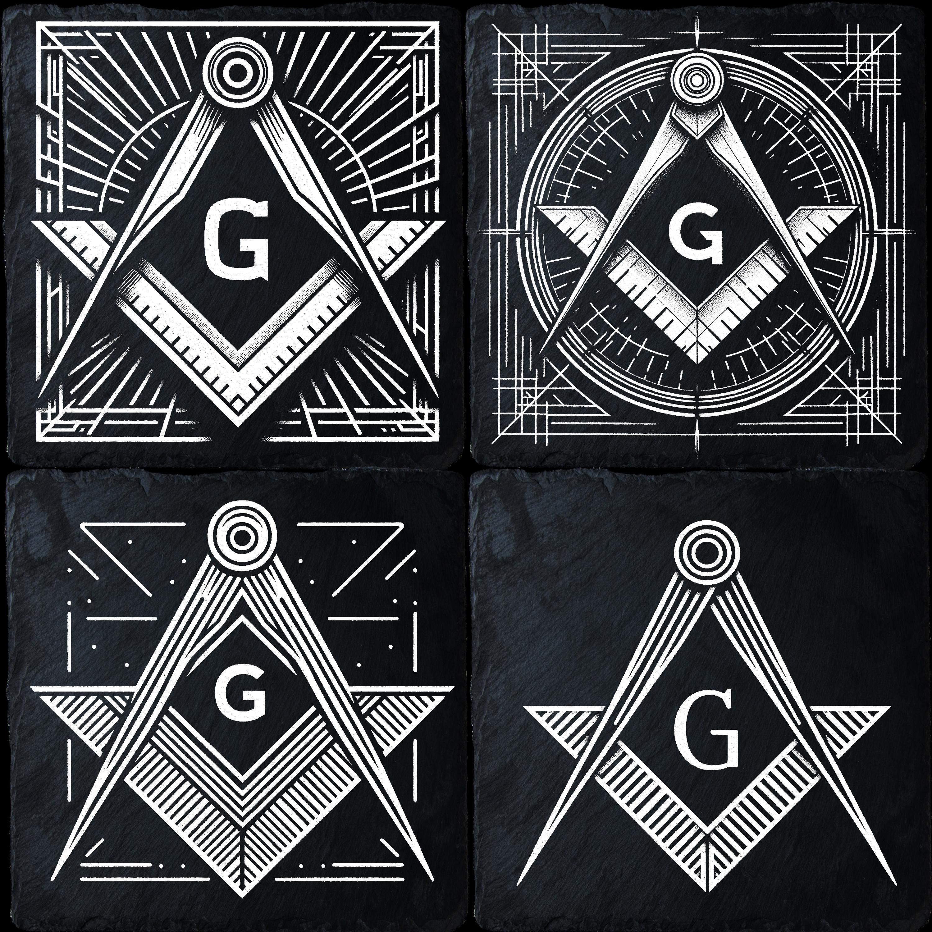 Masonic 4 Png Files for Laser Engraving CNC, CO2, Lightburn, Glowforge ...