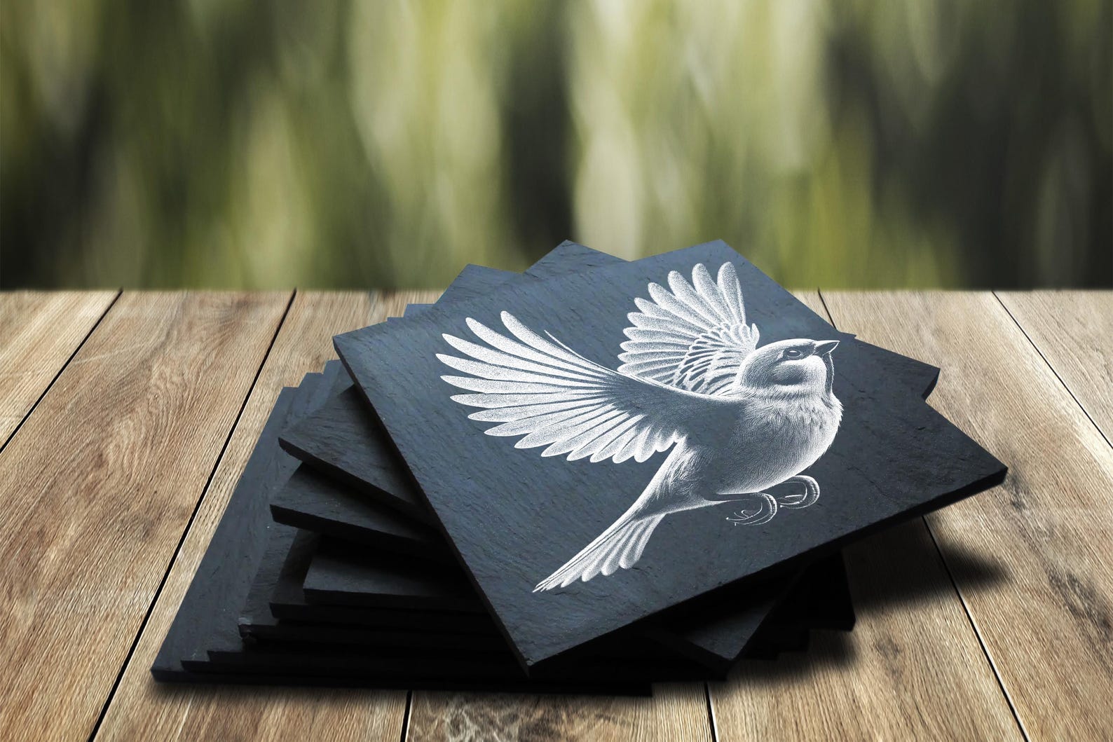 Set of 4 Bird in Flight Laser Engraving Files - CNC and DIY PNG ...