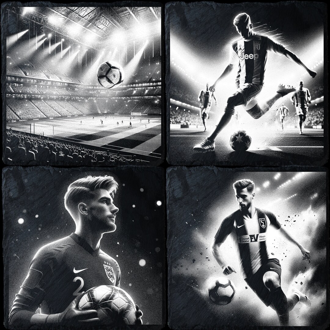 4 Slate Bundle Football, Laser Ready PNG Files for Engraving, Slate ...