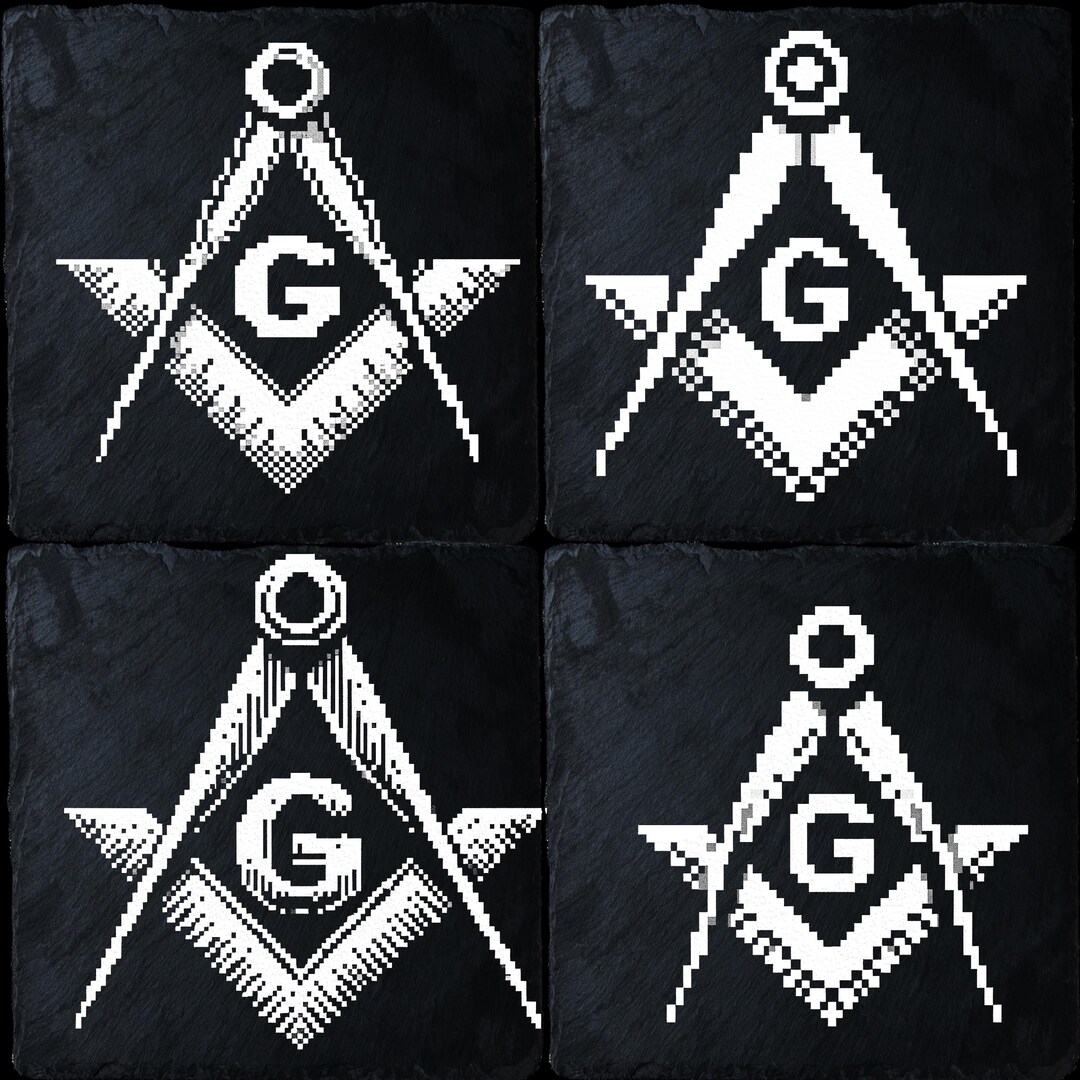 Masonic 4 Png Files for Laser Engraving CNC, CO2, Lightburn, Glowforge ...