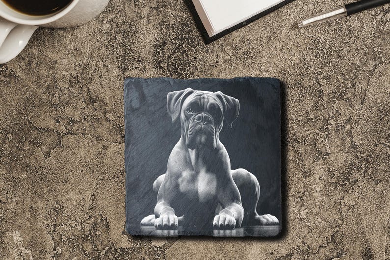 Boxer Dog 4 PNG Files for Laser Engraving - CNC, CO2, Lightburn ...