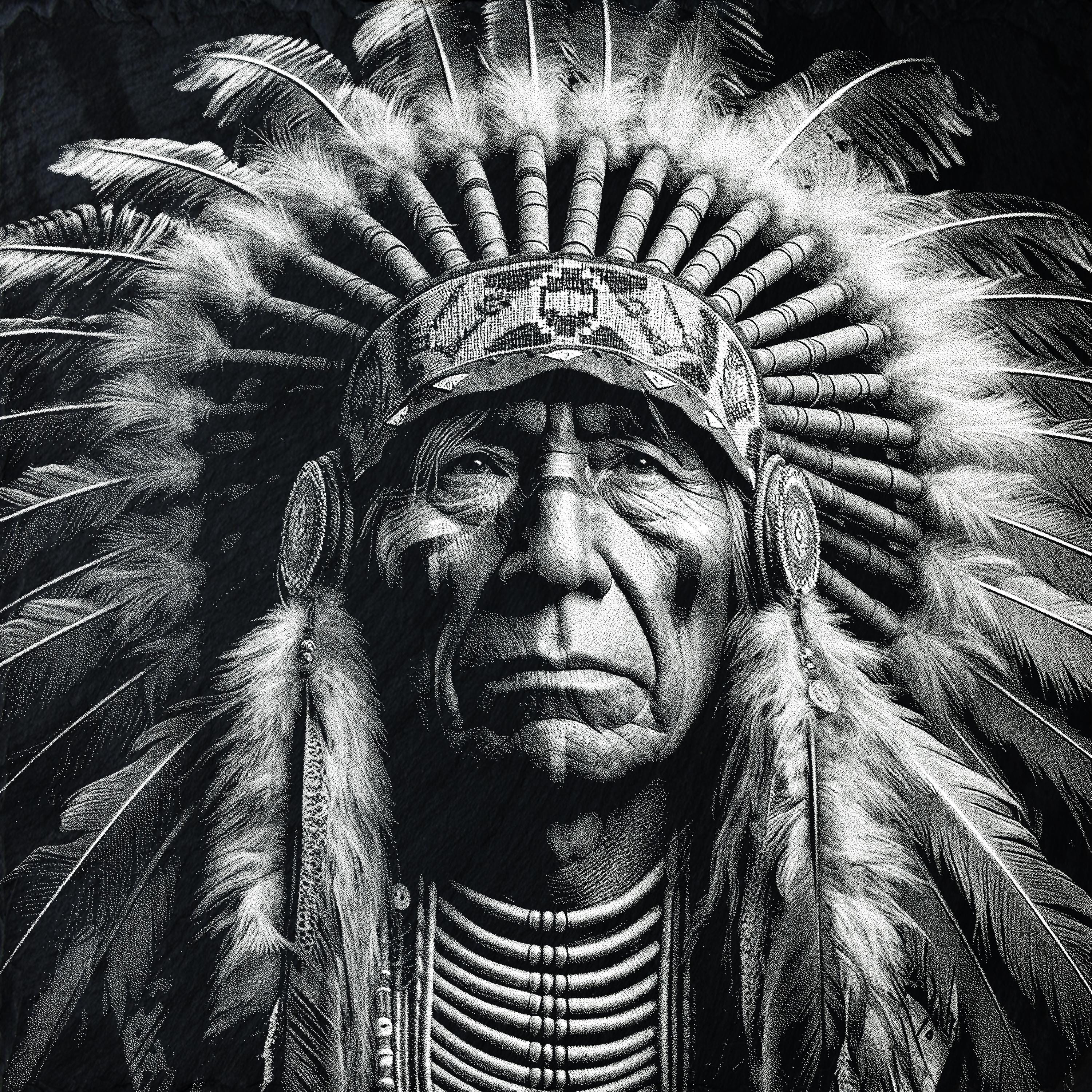 Native American CNC DIY Laser Engraving PNG Files Set of 4 | Tribal ...