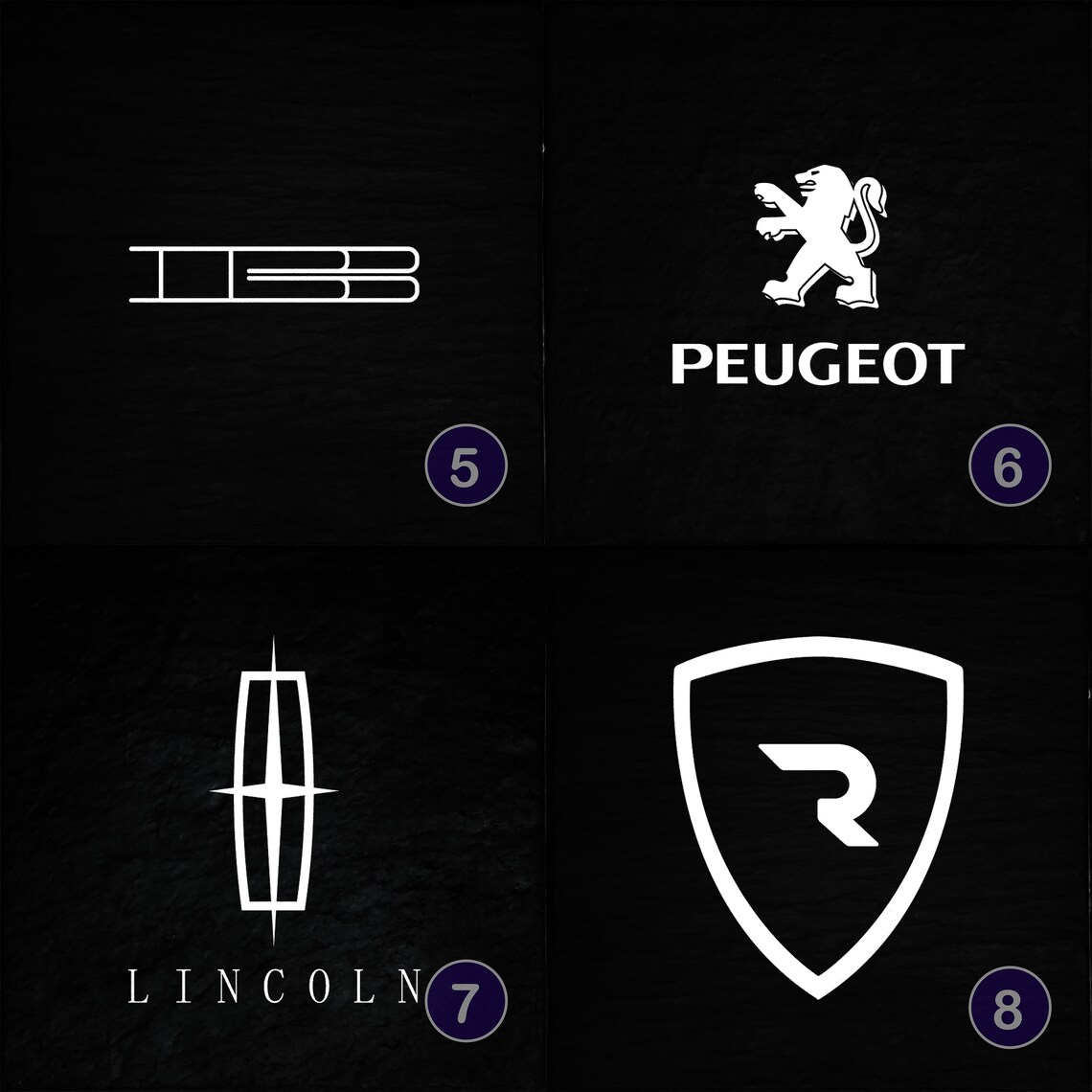 16 Slate Bundle Car Logo , Laser Ready PNG Files for Engraving, Slate ...