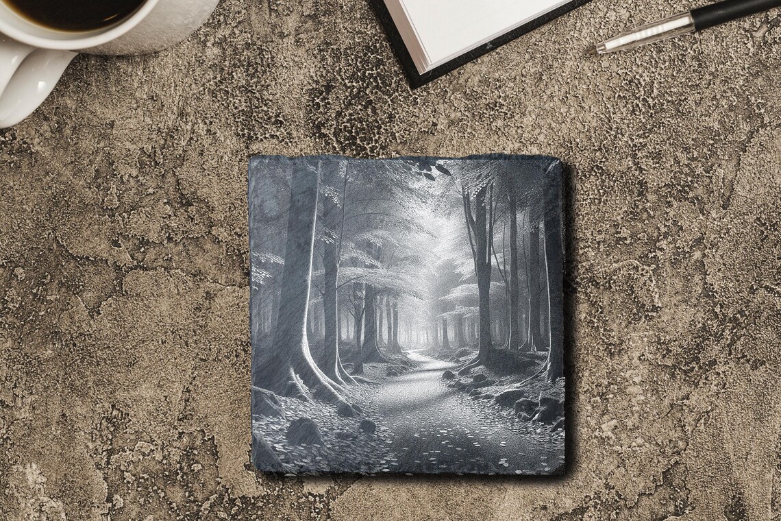 Set of 4 Nature Scene Laser Engraving Files - CNC and DIY Forest, Ocean ...
