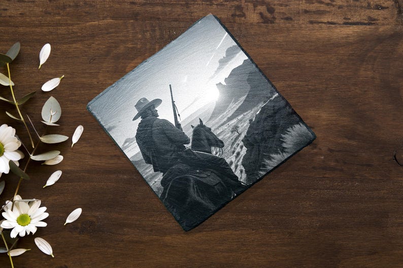 Set of 4 Western PNG Files for Laser Engraving | Cowboy, Horse ...