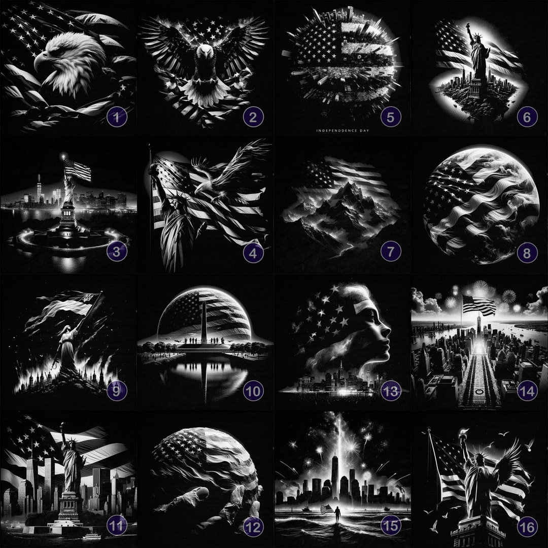 16 Independence Day Pack | Laser Files Bundle | Laser Burn PNG | Slate ...