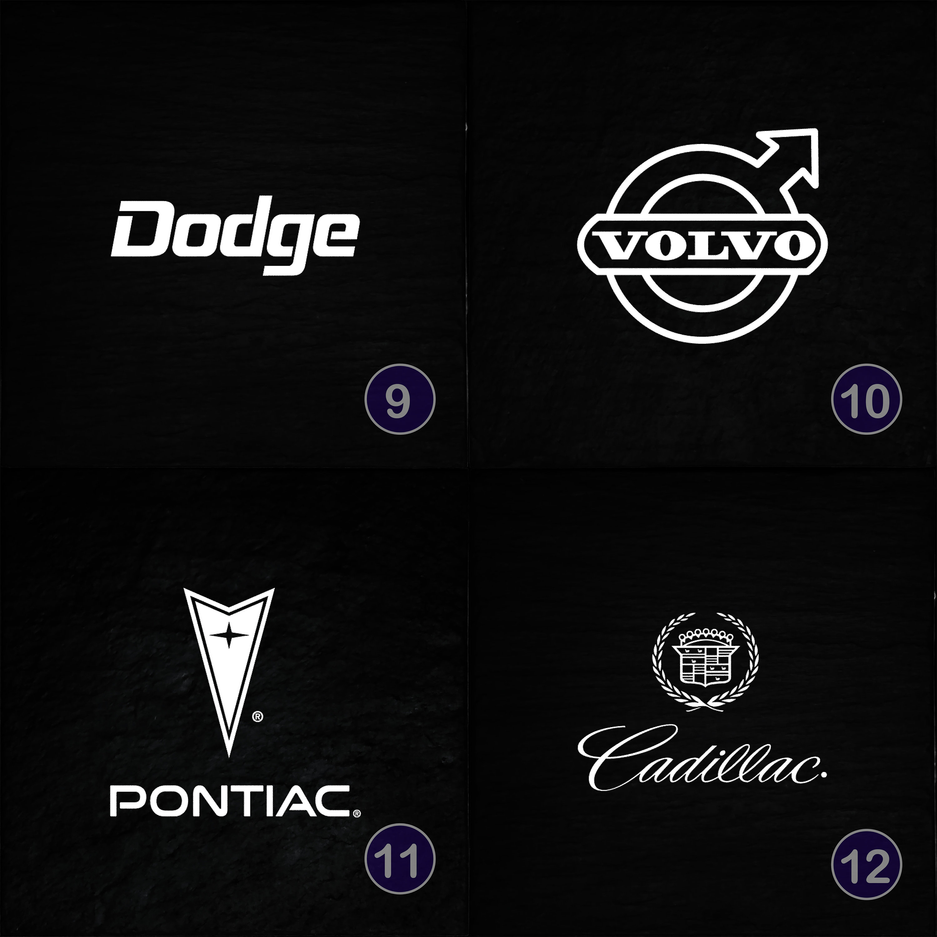 16 Slate Bundle Car Logo , Laser Ready PNG Files for Engraving, Slate ...