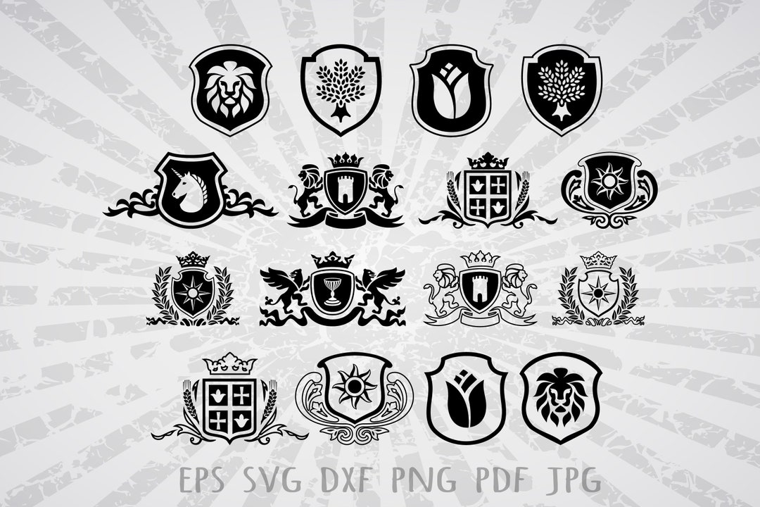 Heraldic Vector Emblem Design Heraldry Insignia Label Symbol Medieval ...