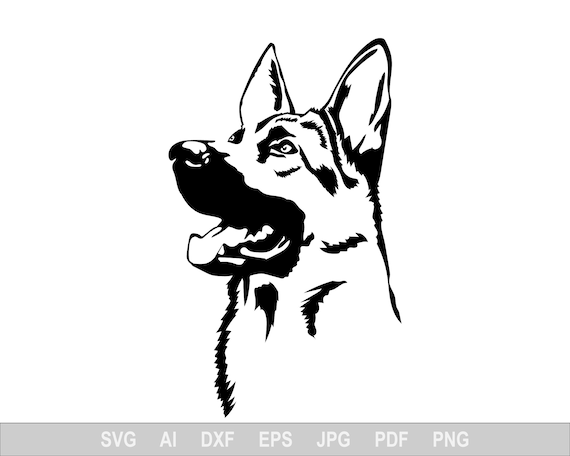 German Shepherd Svg Dog Svg Files for Cricut Animal Dxf Cut - Etsy Finland