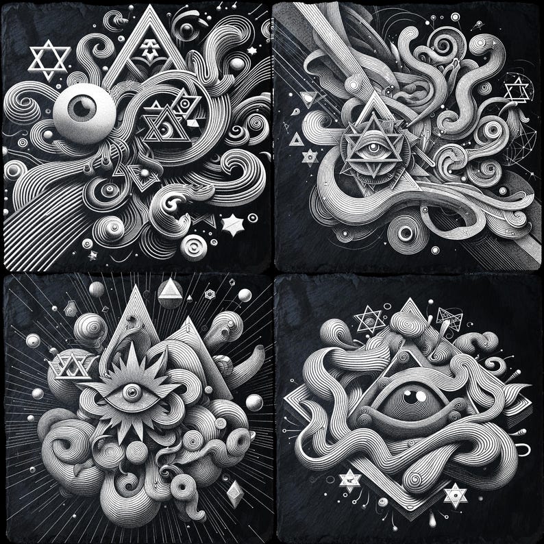 Masonic Symbol PNG Set for Laser Engraving on Natural Slate 4 Files for ...
