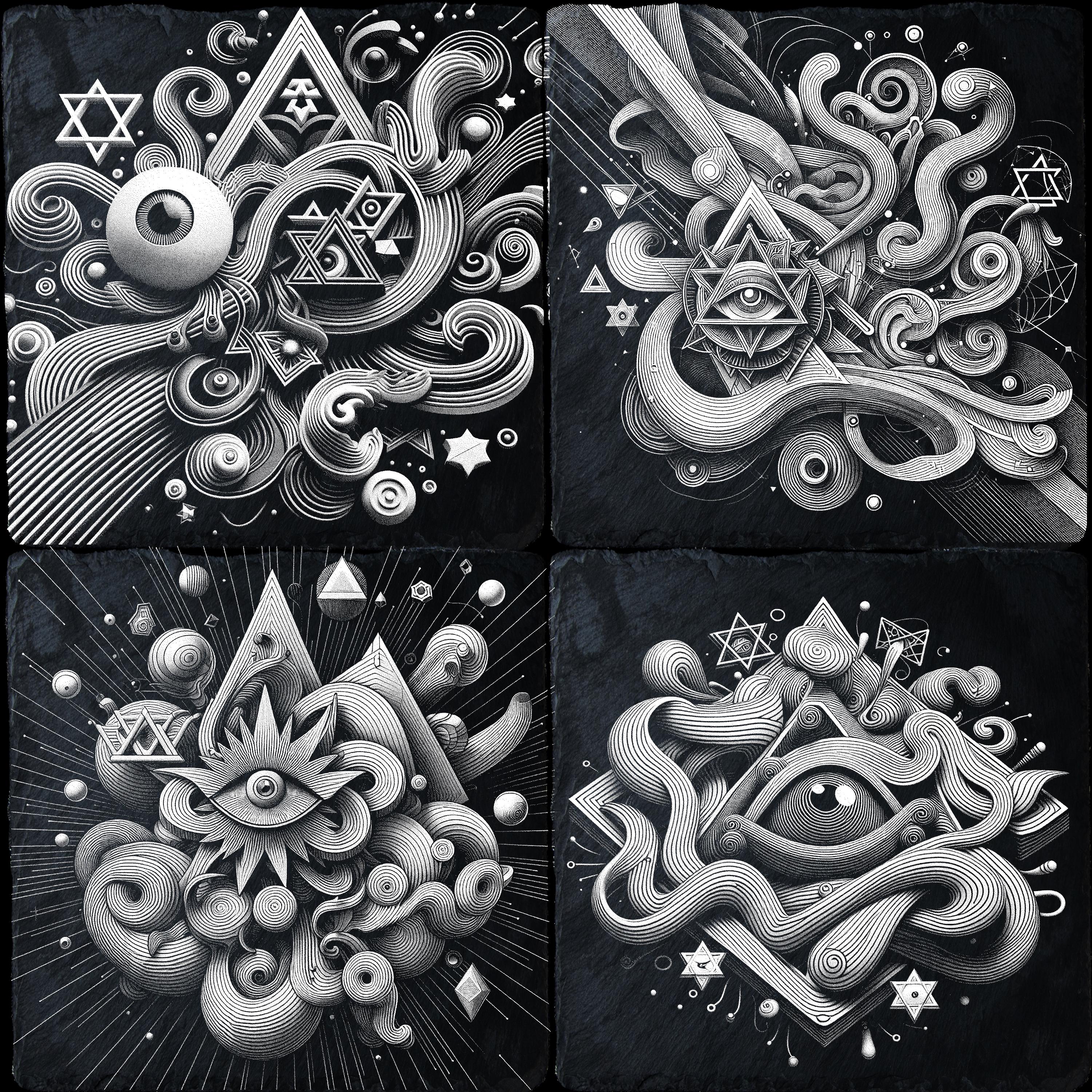 Masonic Symbol PNG Set for Laser Engraving on Natural Slate 4 Files for ...