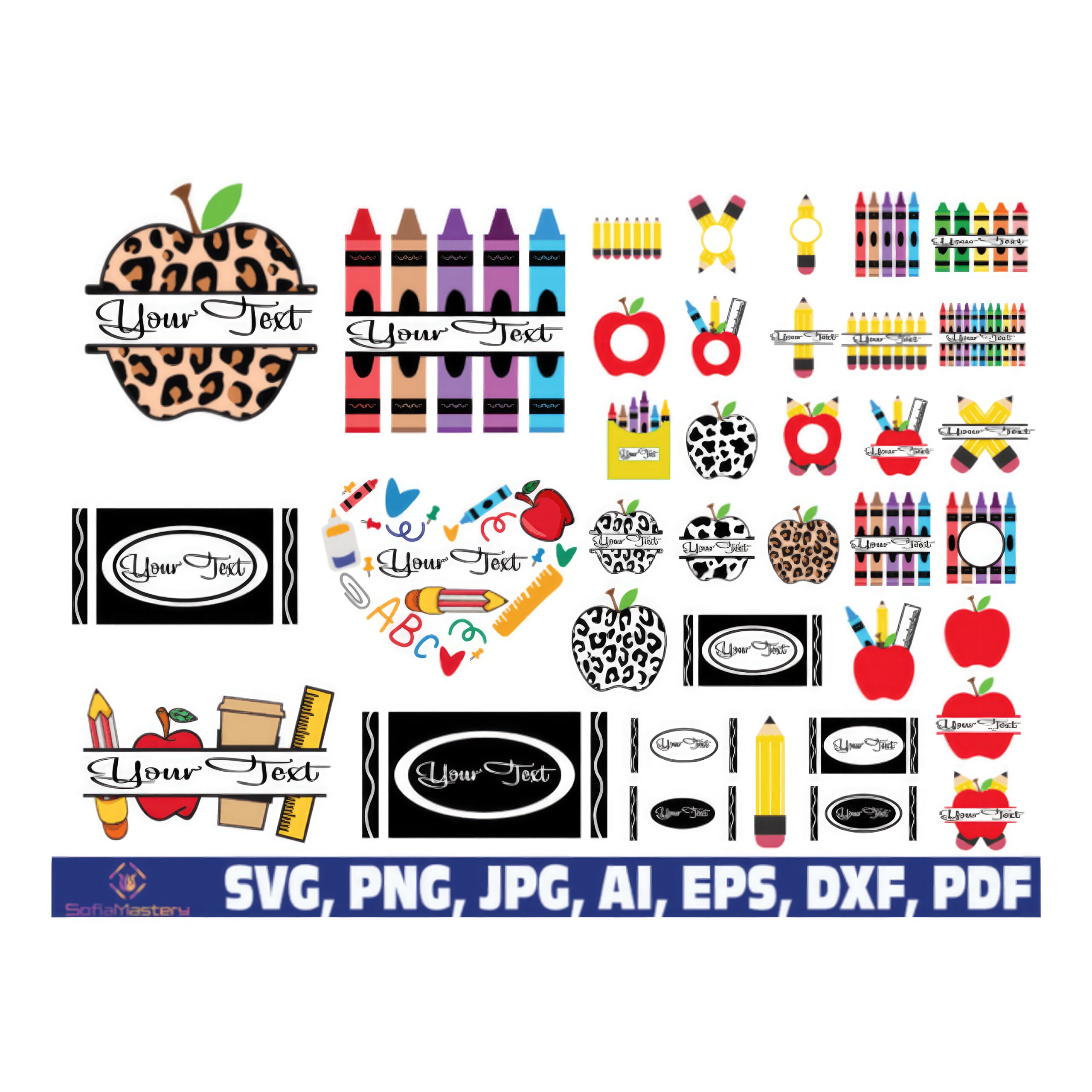 Split Monogram PNG/SVG Split Monogram Frame Alphabet Family - Etsy