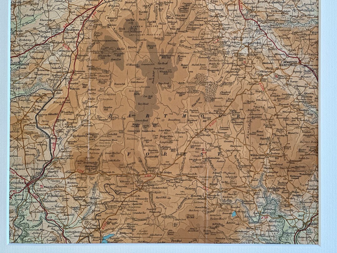 Dartmoor Forest, Prince Town, Chagford and Surrounding Area Original ...