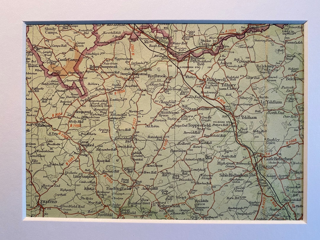 Thaxted, Castle Hedingham and Surrounding Area Original 1948 ...