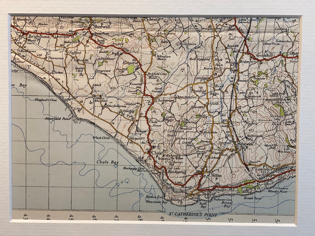 St Catherine's Point, Chale, Godshill and Surrounding Area Original ...
