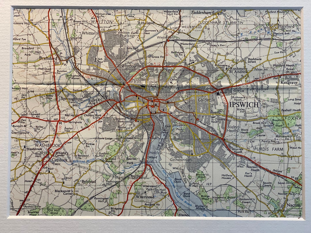 Ipswich, Copdock, Sproughton and Surrounding Area Original 1956 ...