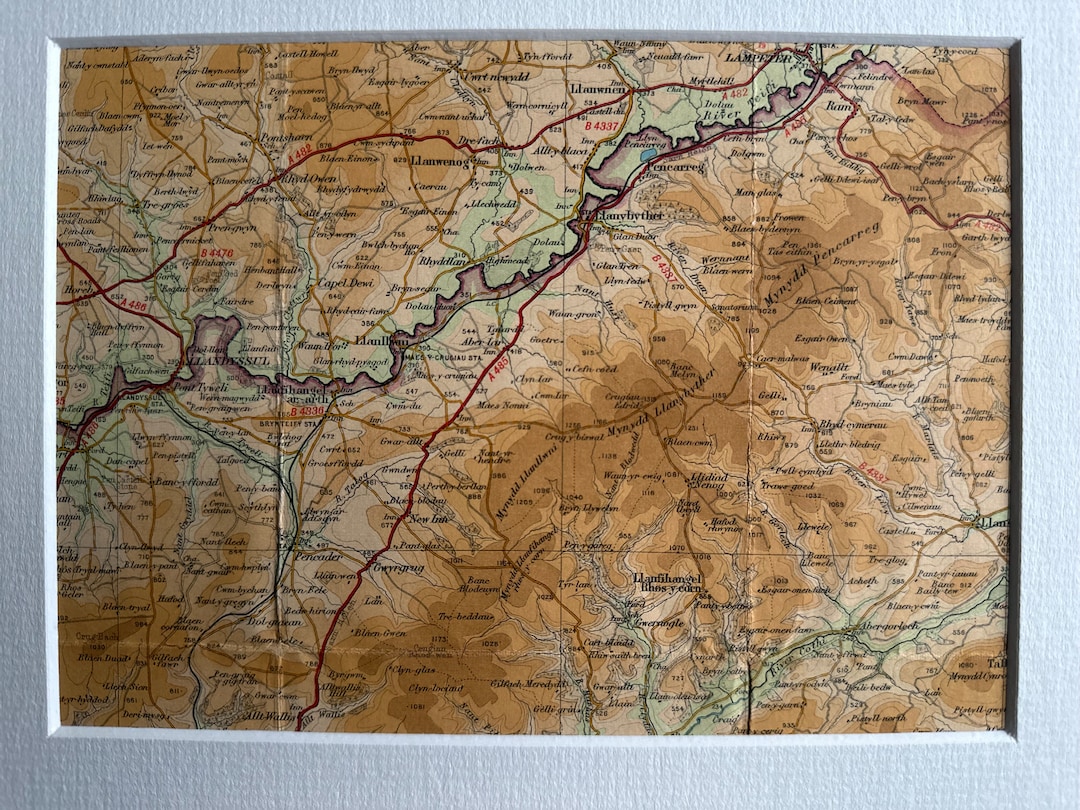 Lampeter, Llanndyssul, Llanllwm and Surrounding Area Original 1937 ...