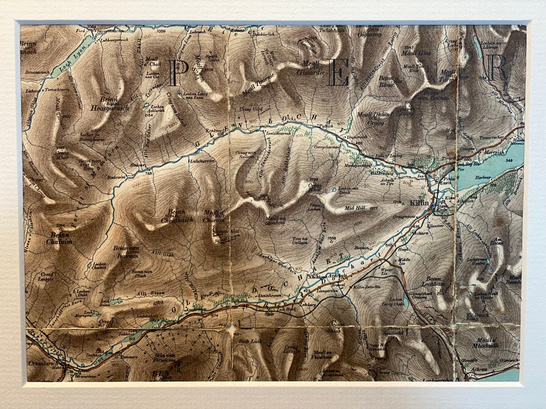 Glen Dochart, Glen Lochay, Killin and Surrounding Area Original 1908 ...
