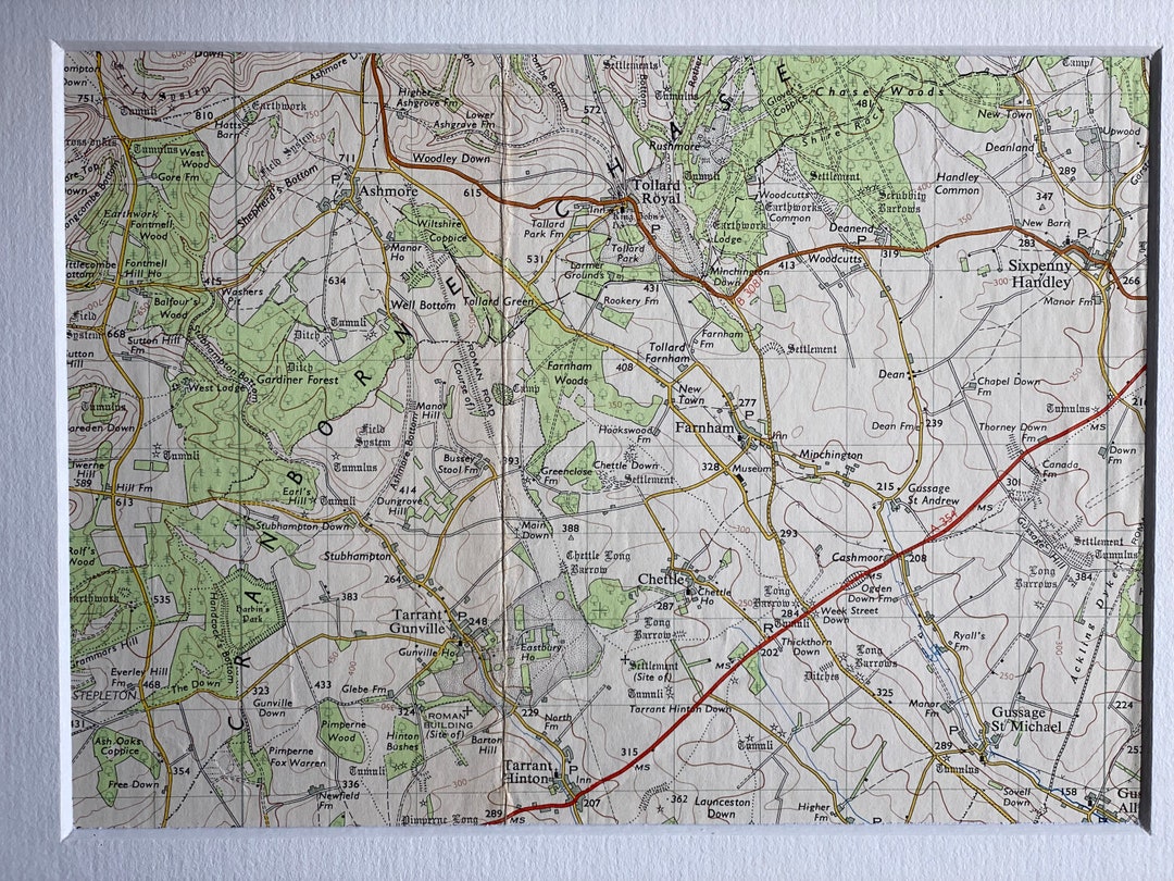 Chettle, Cranborne Chase, Tollard Royal and Surrounding Area Original ...