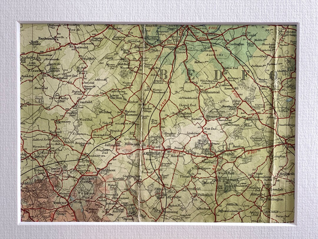 Woburn, Ampthill, Clophill and Surrounding Area Original 1921 ...
