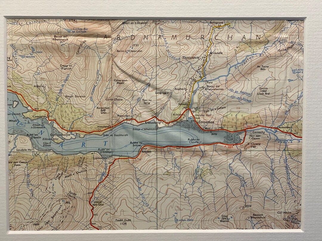 Strontium, Scotstown, Liddesdale and Surrounding Area Original 1956 ...