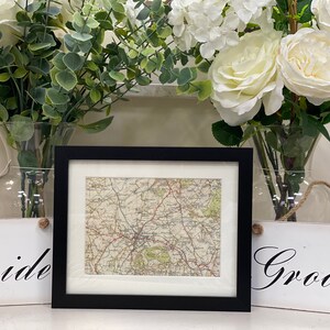 Original 1931 Mullion Surrounding Area Mounted Map - Etsy