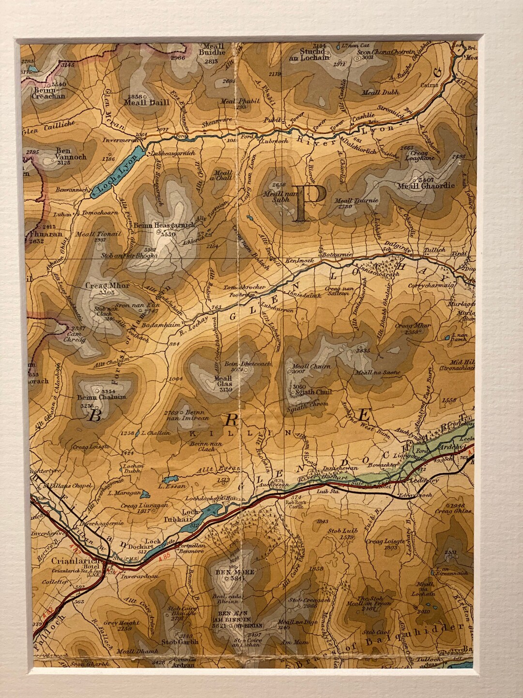 Crainlarich, Glen Lochay, Meall Ghaordie and Surrounding Area Original ...