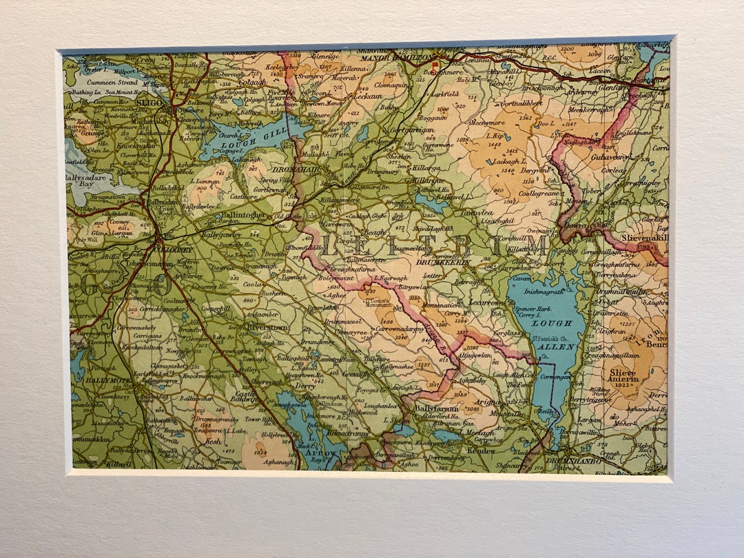 Collooney, Slingo, Lough Allen and Surrounding Area Original 1948 ...