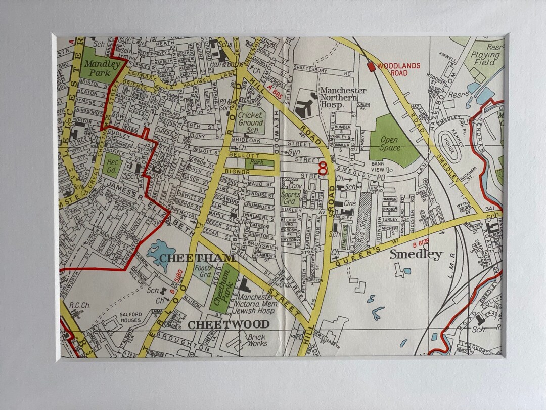 Cheetham, Smedley, Cheetwood y alrededores Geographia Manchester y ...