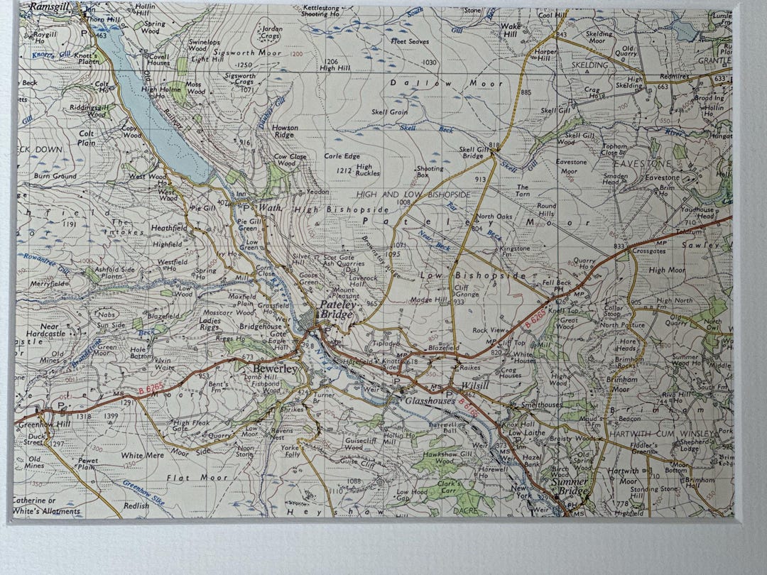 Pateley Bridge, Ramsgill, Glasshouses and Surrounding Area Original ...