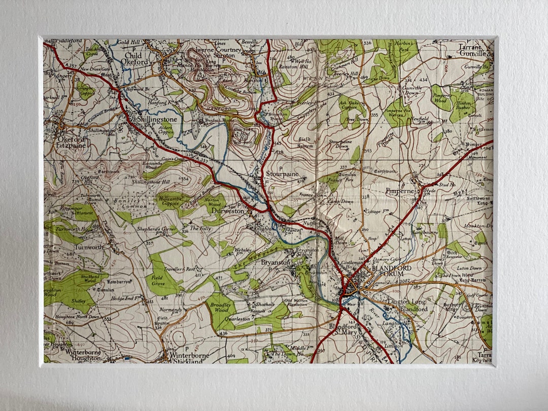 Blandford Forum, Shillingstone, Hod Hill and Surrounding Area Original ...