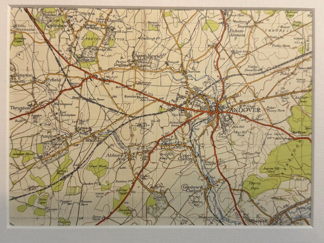 Andover, Abbott Ann, Appleshaw and Surrounding Area Original 1947 ...