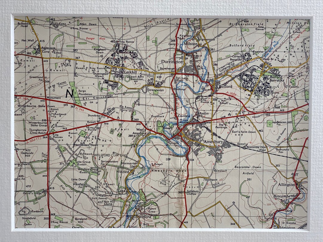 Durrington, Amesbury, Bulford and Surrounding Area Original 1963 ...