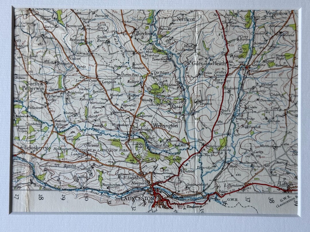 Launceston, Werrington, Northcott and Surrounding Area Original 1946 ...