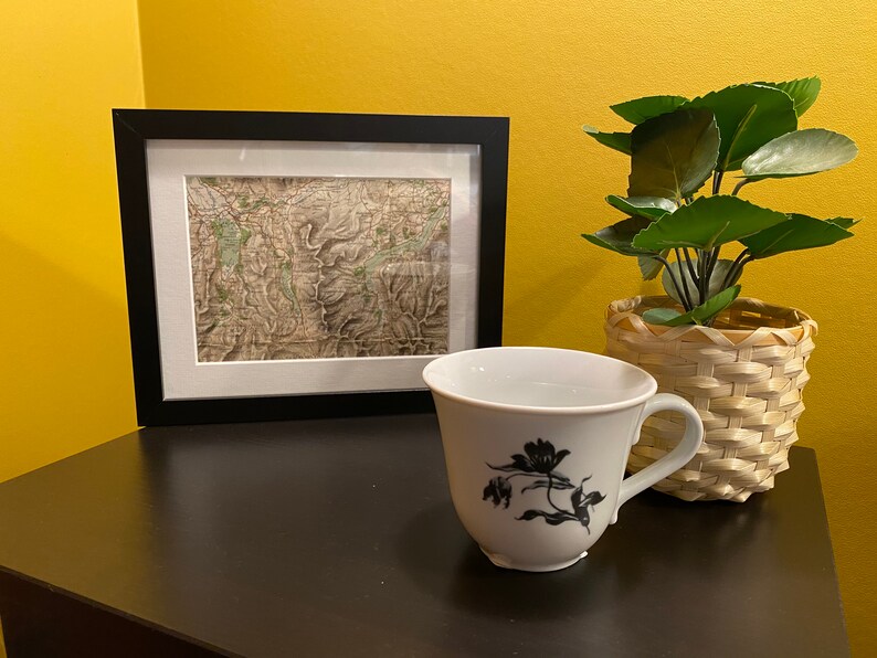 Original 1931 Mullion Surrounding Area Mounted Map - Etsy