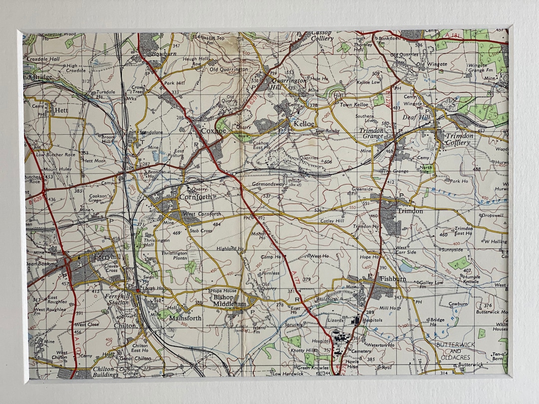 Cornforth, Ferryhill, Kelloe and Surrounding Area Original 1961 ...