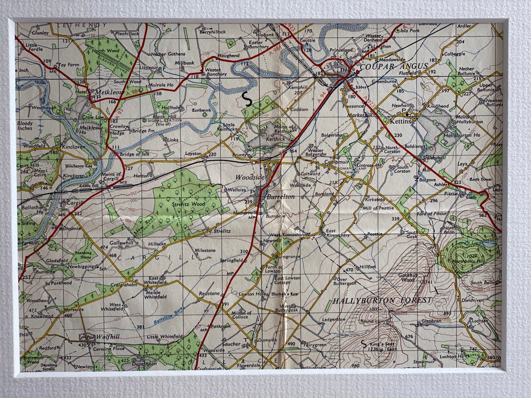Coupar Angus, Burrelton, Meikleour and Surrounding Area Original 1958 ...