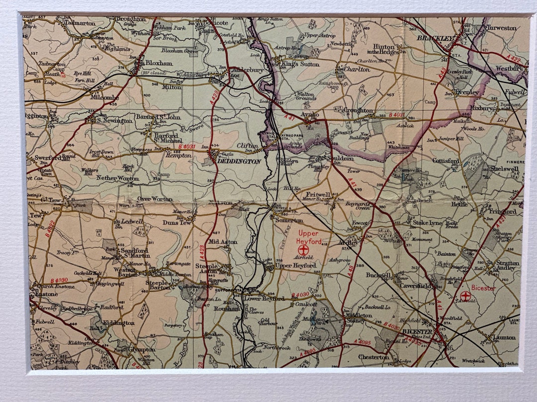 Deddington, Brackley, Bicester and Surrounding Area Original 1946 ...