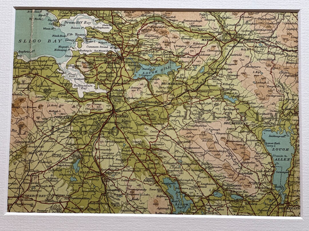 Collooney, Slingo, Lough Allen and Surrounding Area Original 1914 ...