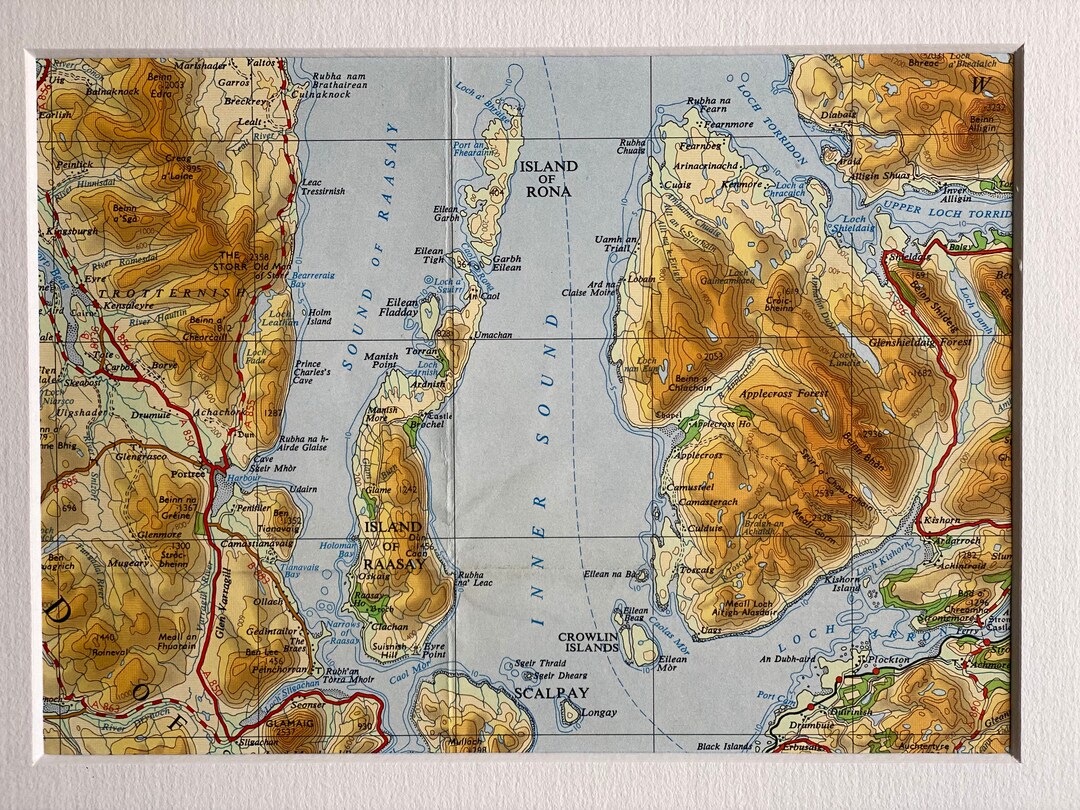 Vintage 1963 Ordnance Survey Map: Island of Ramsay, Rona, Scalpay - Etsy