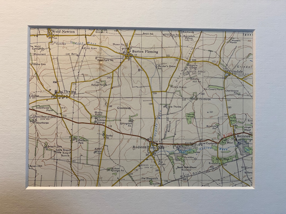 Rudston, Burton Fleming, Boynton and Surrounding Area Original 1963 ...