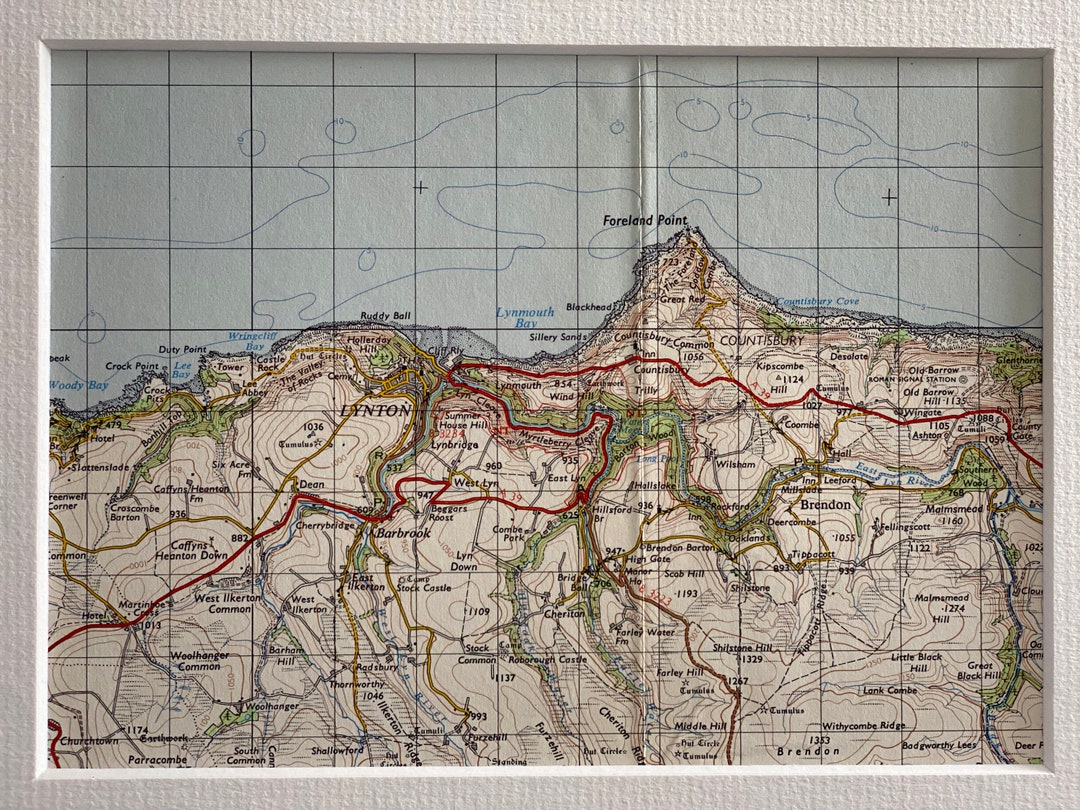 Lynton, Foreland Point, Brendon and Surrounding Area Original 1960 ...